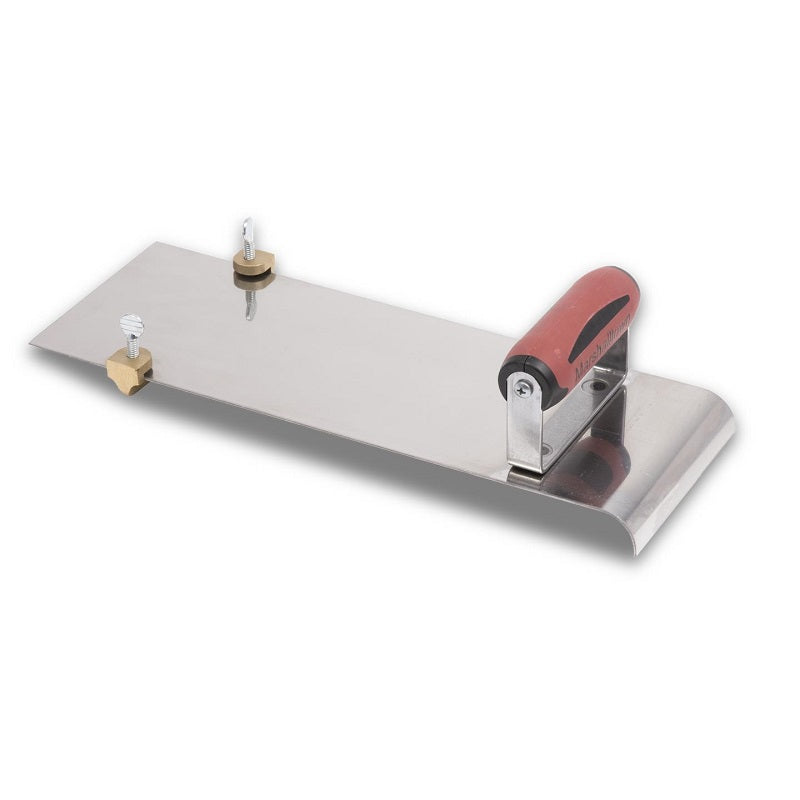 Edger/Groover - Hand Adjustable Groover attachment 14" x 5" x 3/4"R x