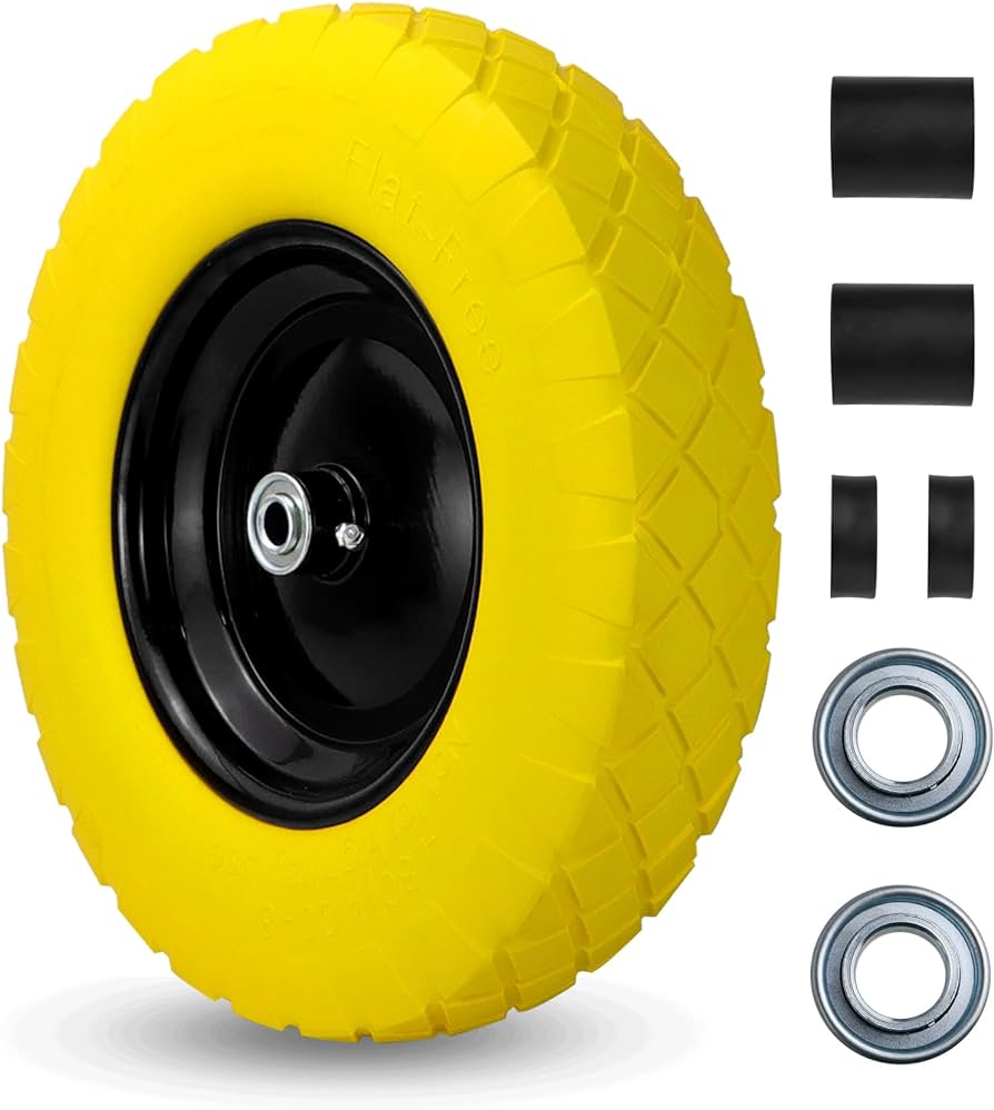 Wheelbarrow Flat Free Wheel Kit For Erie Poly Models